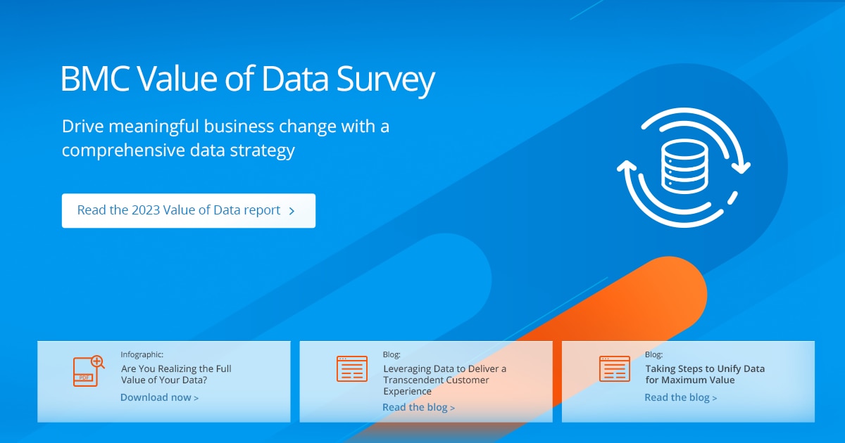 BMC Value of Data Survey - BMC Software
